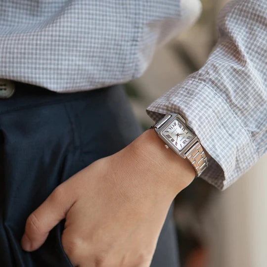 Casio LTP-V007D-7B Cartier Tank Style Analog Quatrtz Stainless Steel W ...