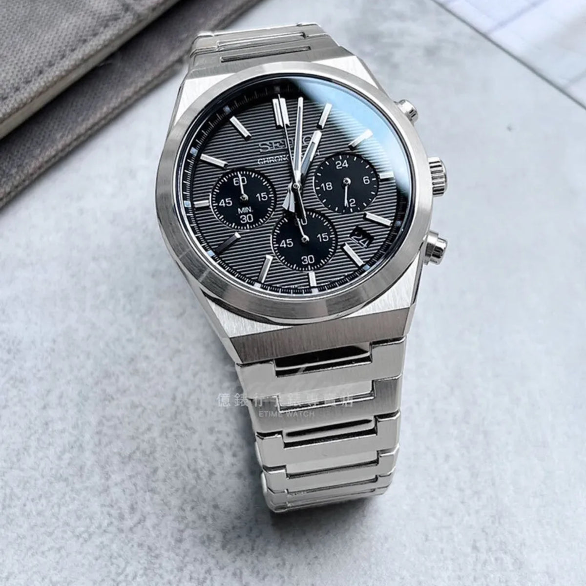 Seiko Discover More SSB455P1 ‘PRX Style’ Chronograph Quartz Grey Dial ...