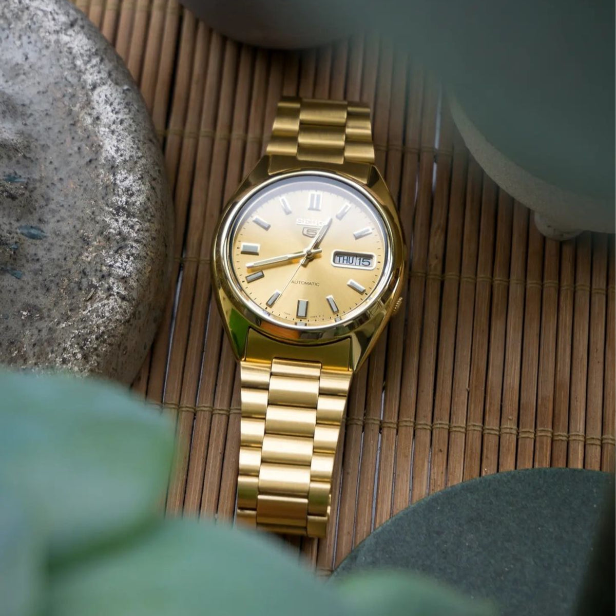 Seiko 5 SNXS80K1 Automatic Gold Men's Watch – MZ Watches