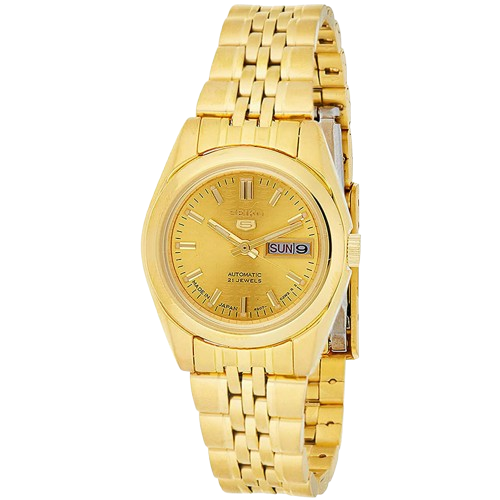 Seiko 5 SYMA38J1 gold toned Automatic WOMEN'S Watch – mzwatcheslk