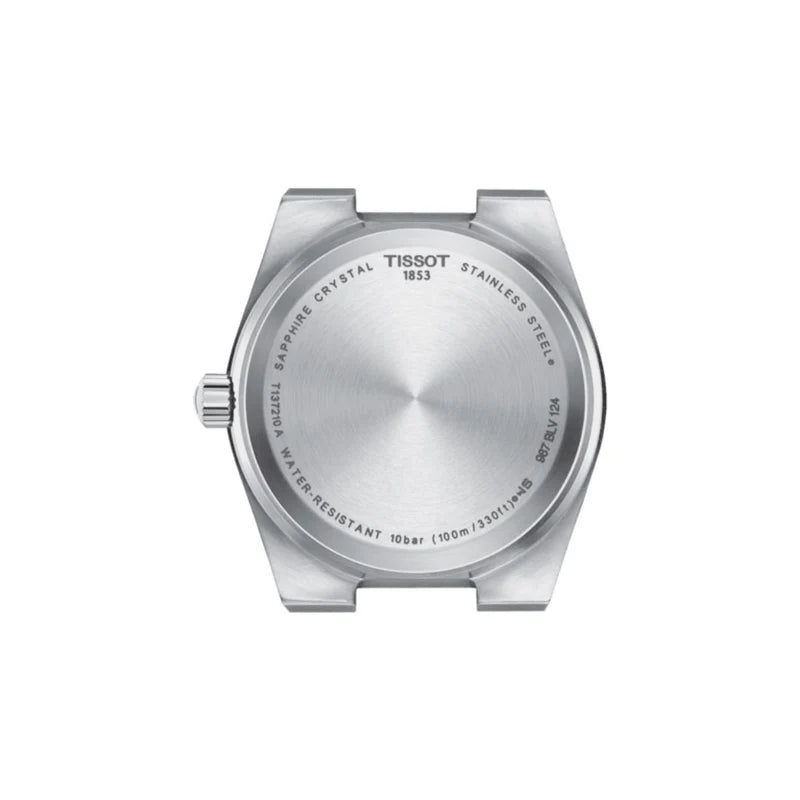 Tissot T1372101111100 PRX Quartz 35mm White Mother of Pearl Dial Stain ...