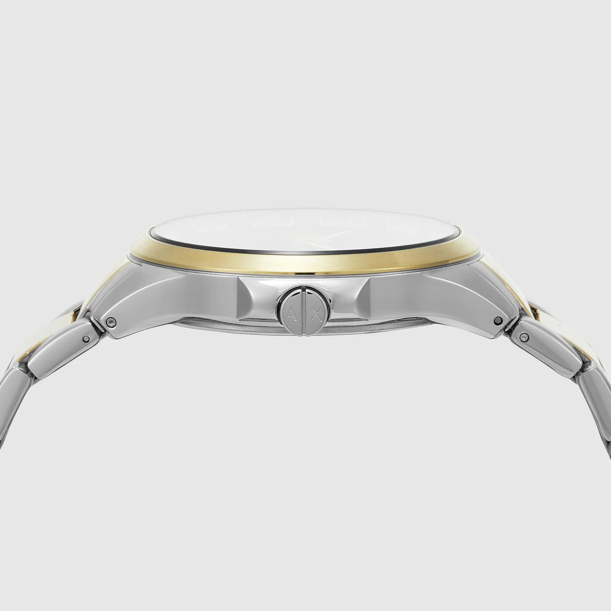 Armani Exchange AX2453 46mm Black Dial Two Tone Stainless Steel Bracel ...