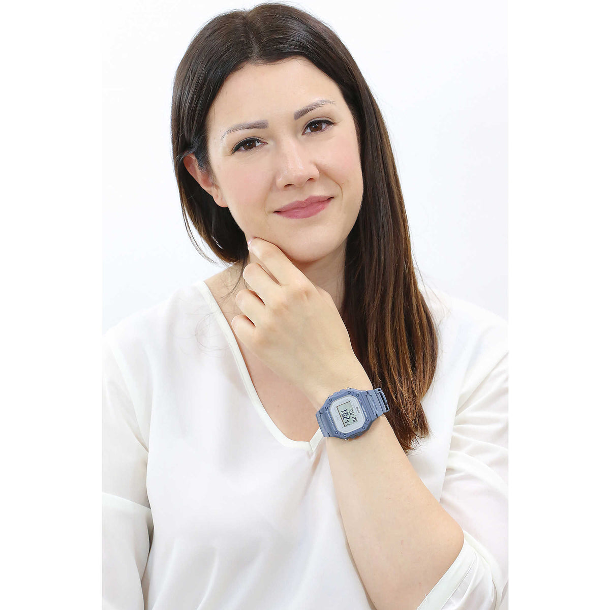 Casio W-218HC-2AVEF Collection Grey Resin Strap Watch – MZ Watches